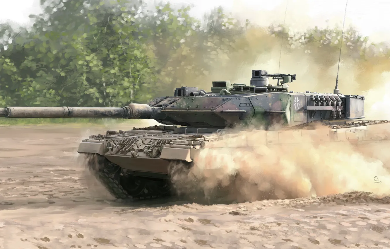 Wallpaper Germany, Tank, The Bundeswehr, Leopard 2, Armor for mobile ...