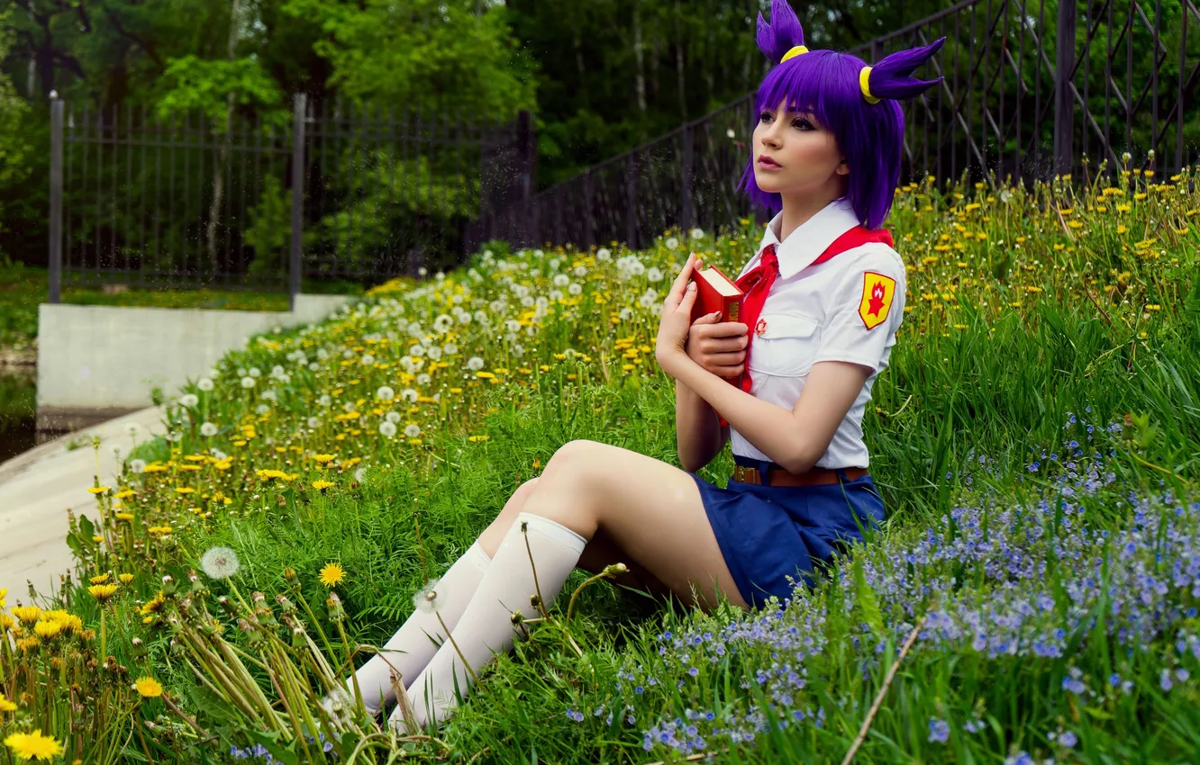 Wallpaper girl, cosplay, skirt, Schoolgirl, KNEE SOCKS for mobile and ...