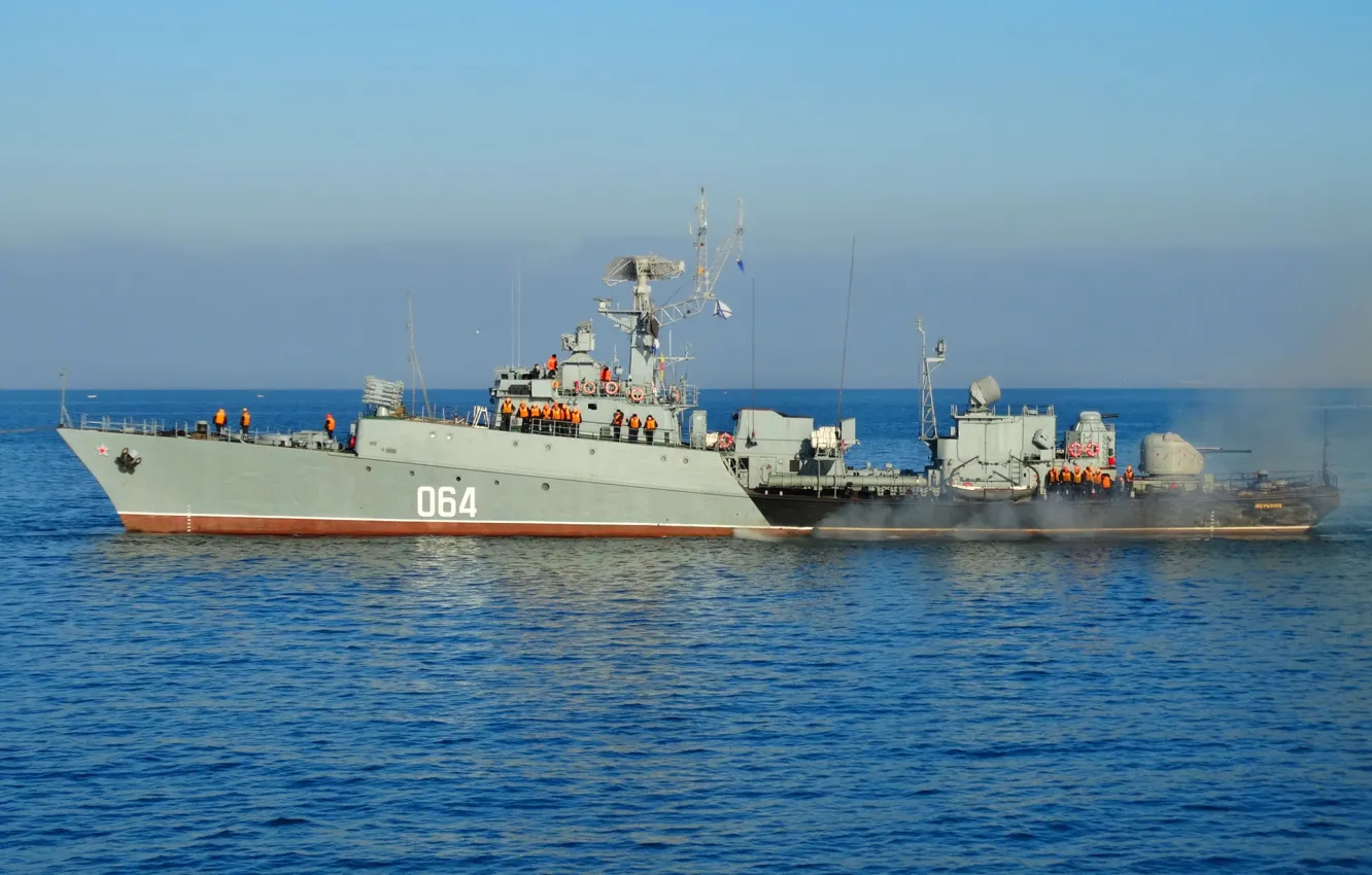 Wallpaper ship, anti-submarine, Muromets, project 1124m, cipher ...