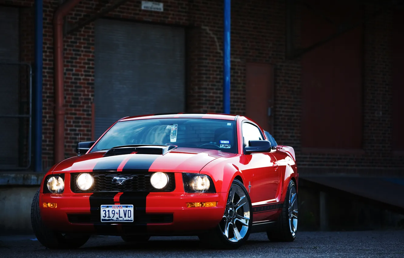 Wallpaper red, Mustang, Ford, Mustang, red, muscle car, Ford, racing ...