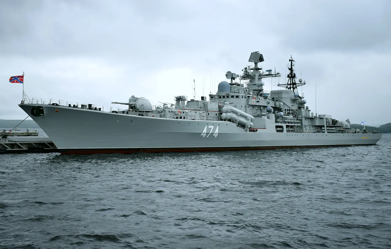 Wallpaper destroyer, the project 956, Admiral Ushakov for mobile and ...