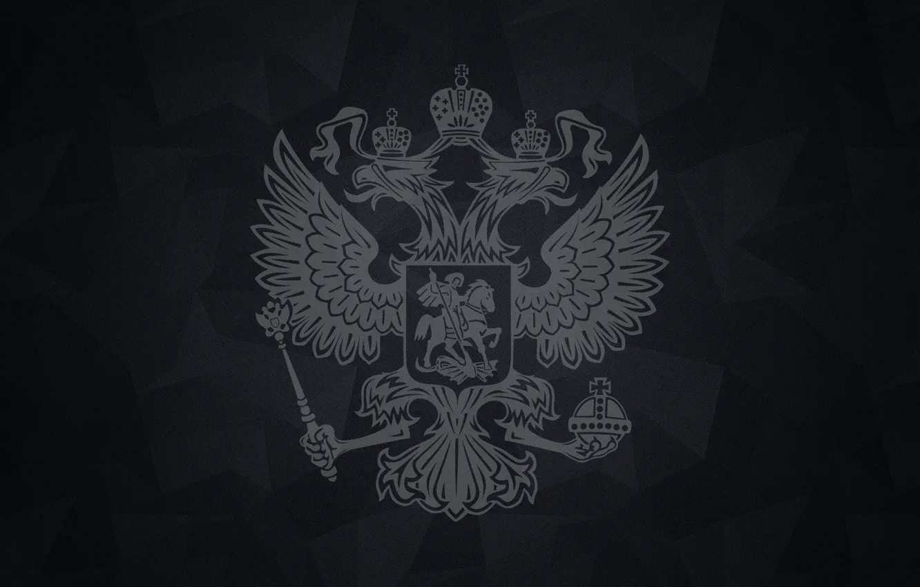 Wallpaper Eagle, Coat of arms, Russia for mobile and desktop, section ...