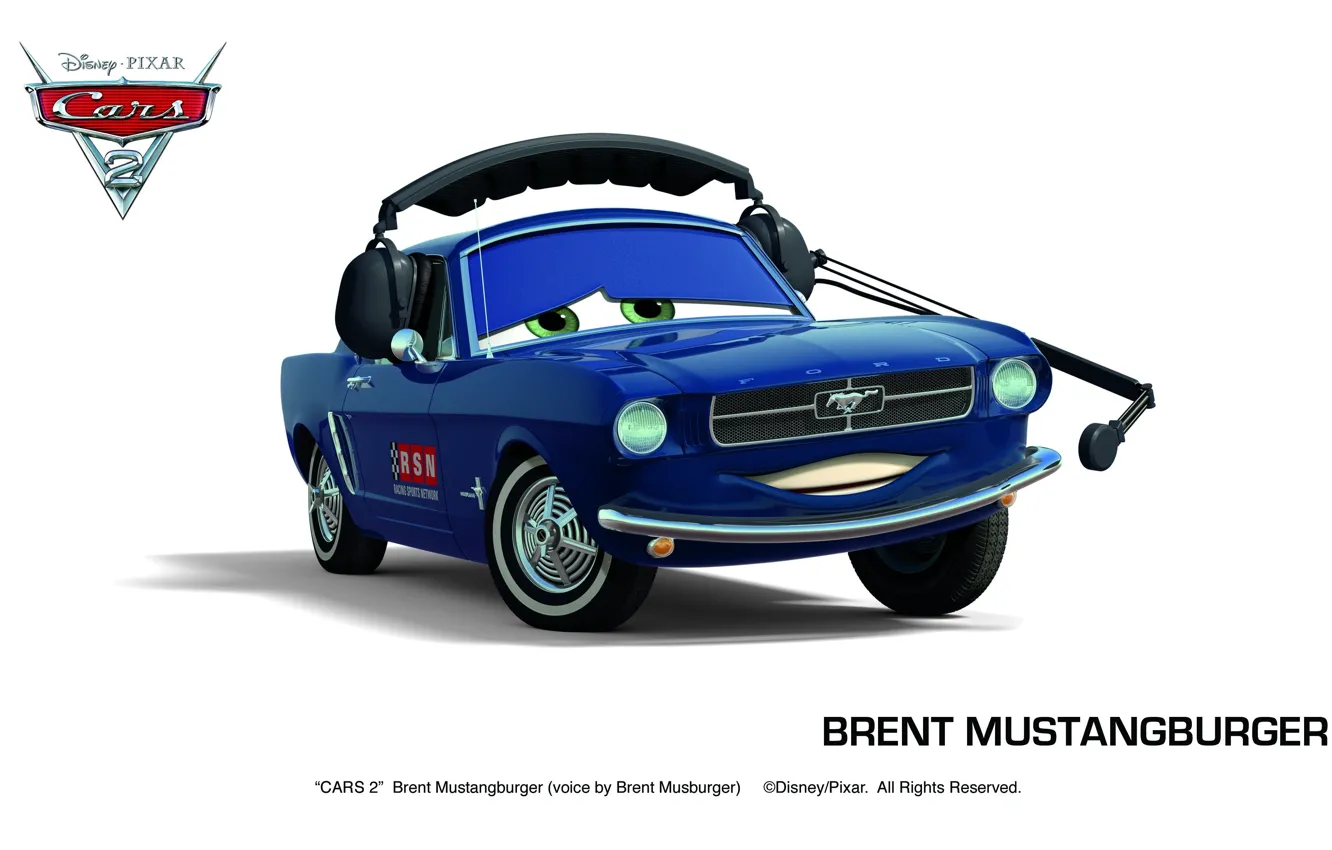Wallpaper pixar, cars, cars 2, cars 2, brent mustangburger for mobile ...
