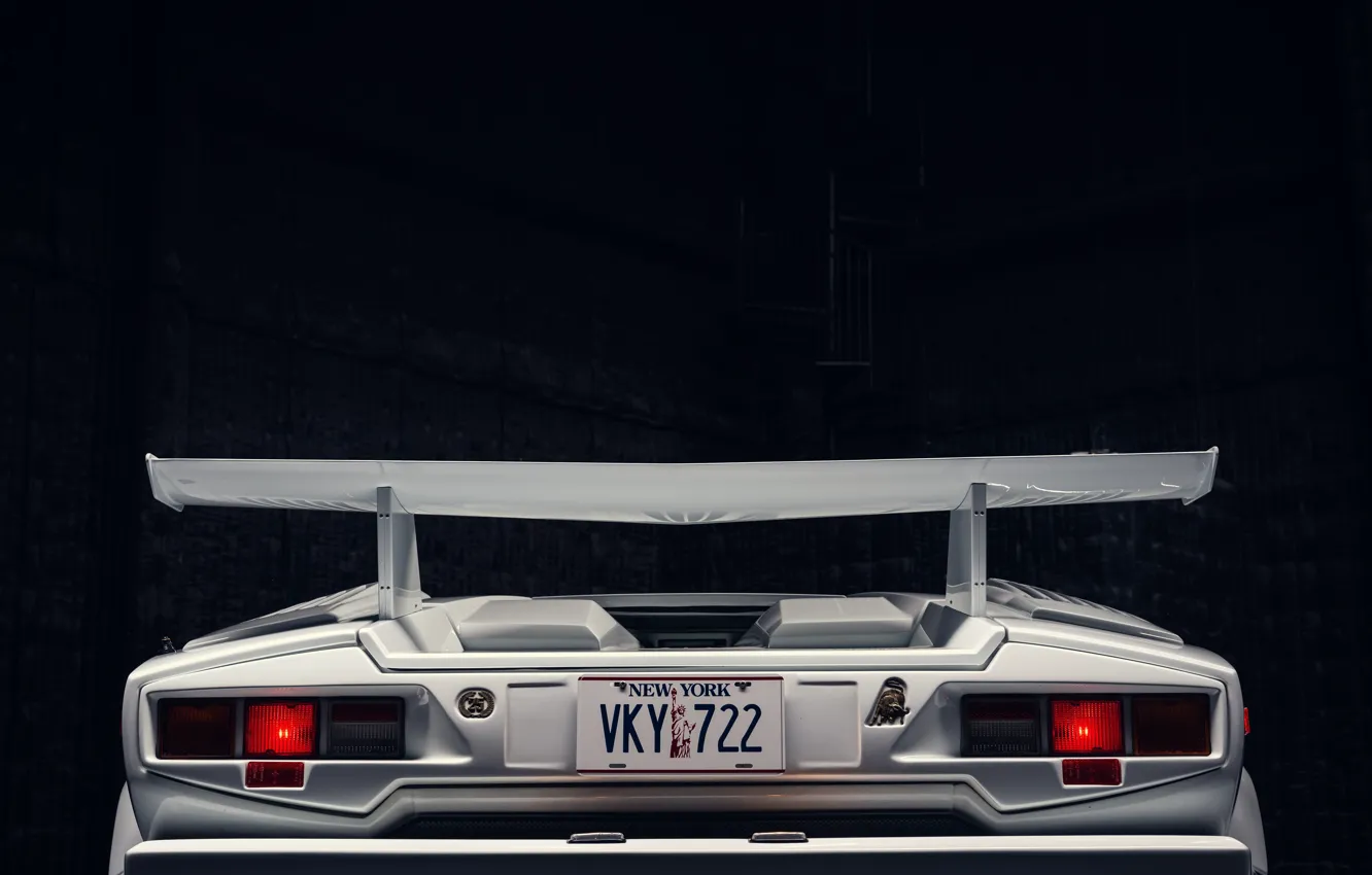 Wallpaper Lamborghini, rear, Countach, bull, badge, Lamborghini ...