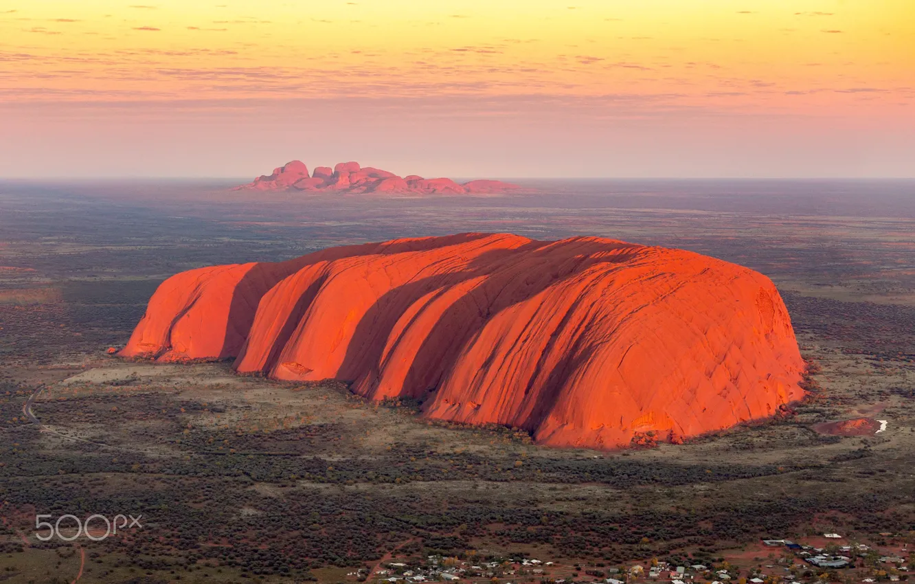 Wallpaper light, mountains, rocks, Australia, the view from the top for ...