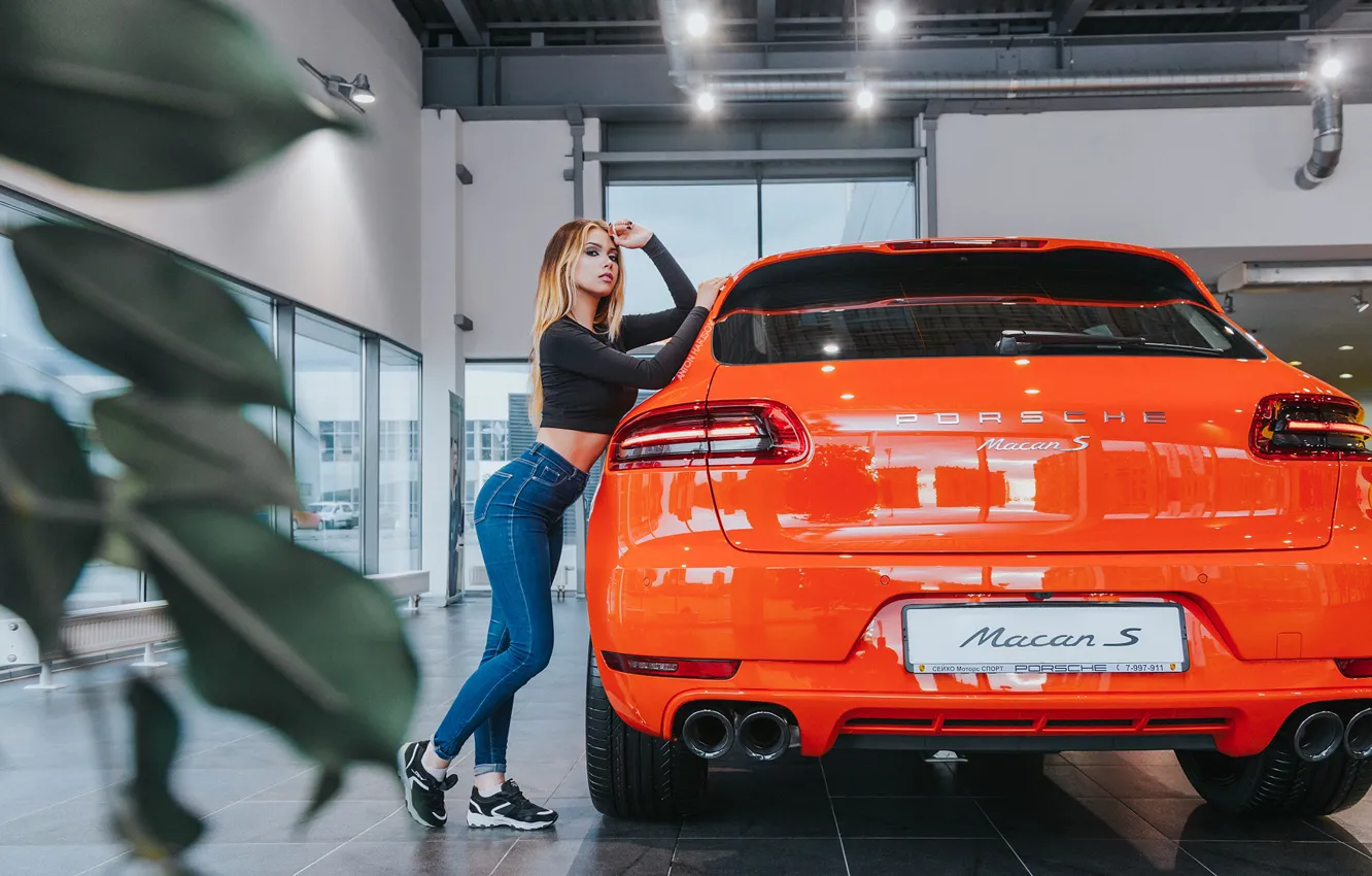 Wallpaper machine, auto, pose, jeans, Porsche, figure, Anton Kharisov ...