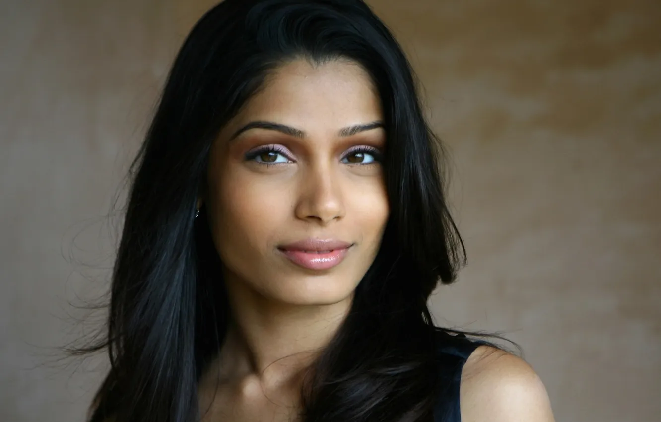 Wallpaper model, actress, brunette, beauty, Libra, Freida Pinto for ...