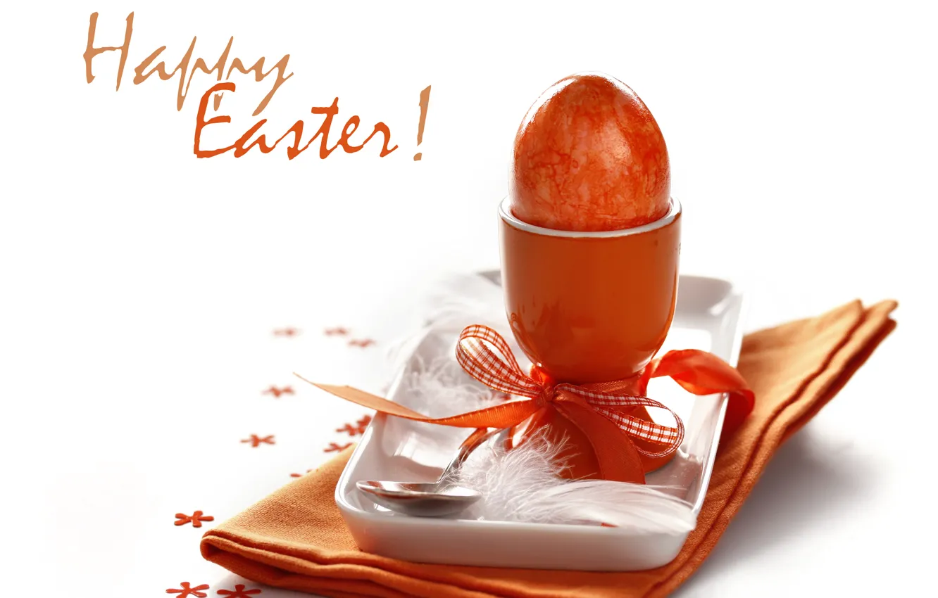 Wallpaper holiday, egg, Easter, spoon, stand, napkin images for desktop ...