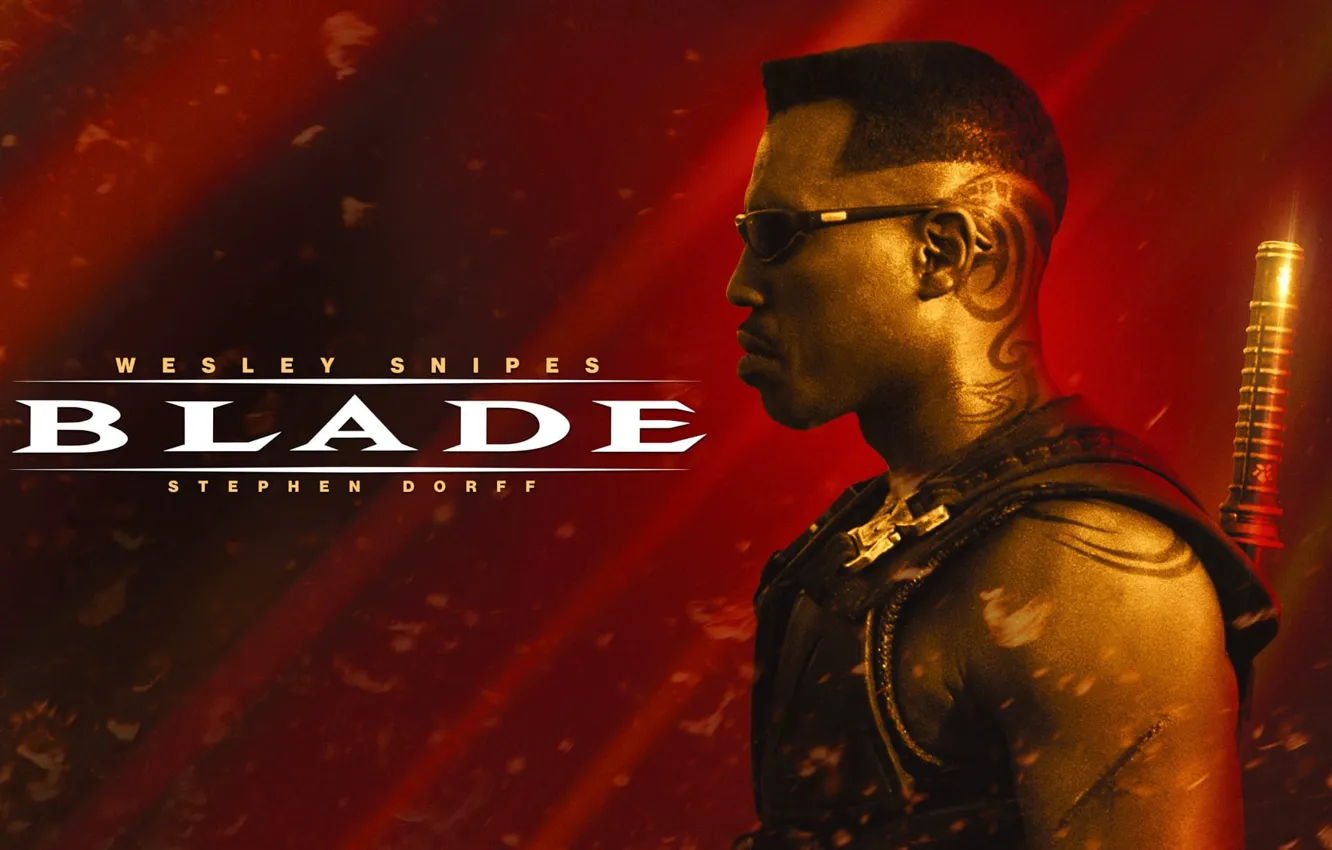 Wallpaper sword, tattoo, profile, hunter, blade, Wesley Snipes, Wesley ...