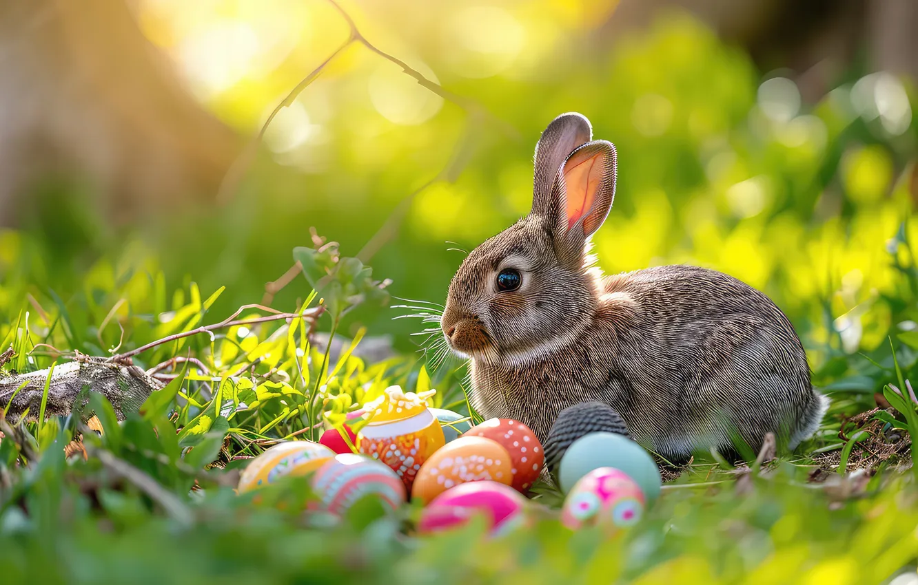 Wallpaper flowers, eggs, spring, colorful, Easter, flowers, spring ...