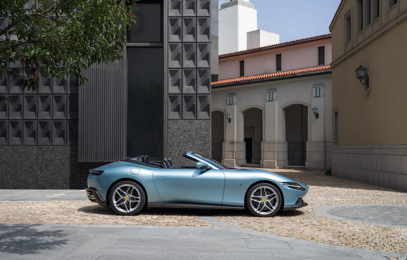 Wallpaper Ferrari, Roma, side view, Ferrari Roma Spider for mobile and ...