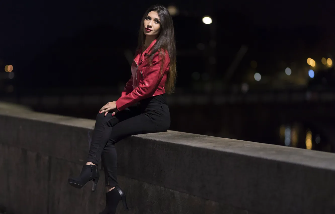 Wallpaper night, face, style, model, hair, walk, Daniela for mobile and ...