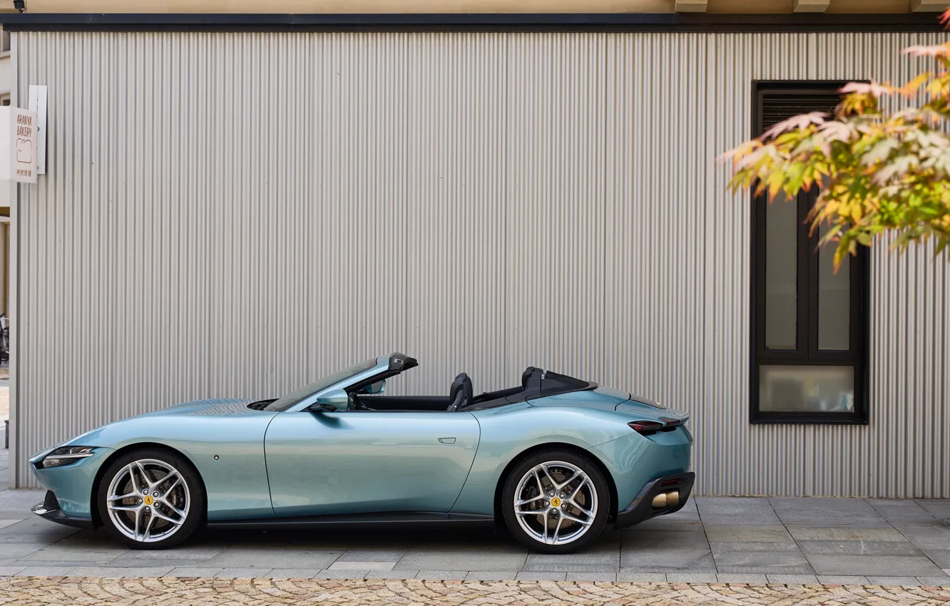 Wallpaper Ferrari, Roma, side view, Ferrari Roma Spider images for ...
