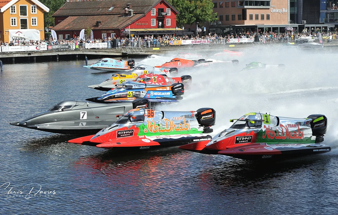 Wallpaper speed, boats, race for mobile and desktop, section спорт ...