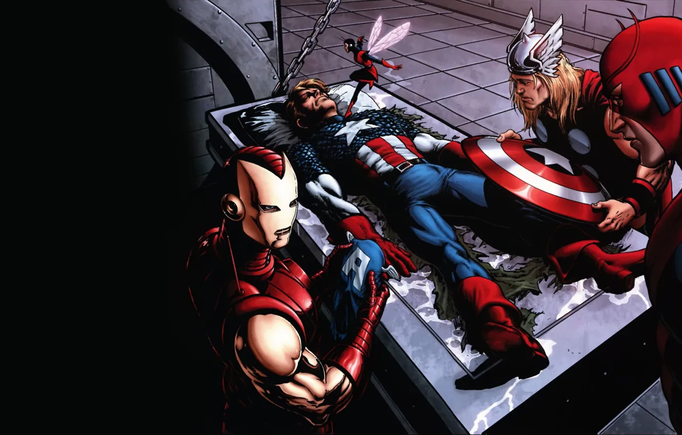 Wallpaper iron man, marvel, comic, Thor, comics, captain america ...