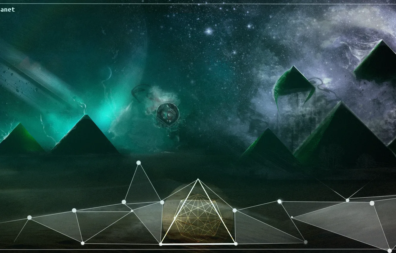 Wallpaper pyramid, cover, orbit for mobile and desktop, section ...