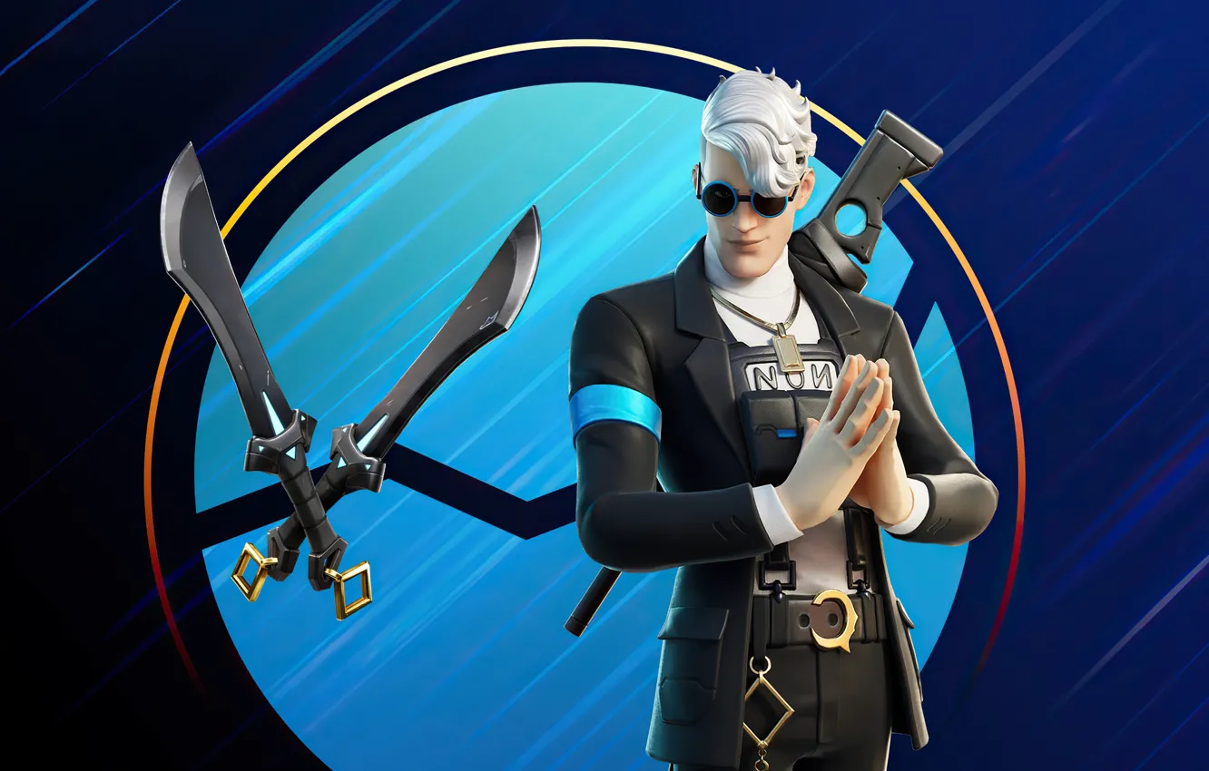 Wallpaper guy, swords, Fortnite for mobile and desktop, section игры ...