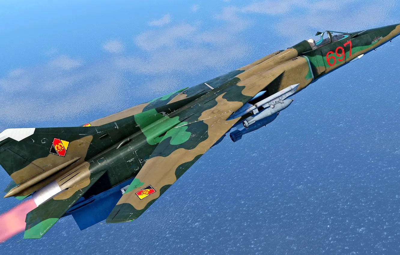 Wallpaper USSR, Fighter-bomber, OKB MiG, OF THE AIR FORCE OF THE GDR ...