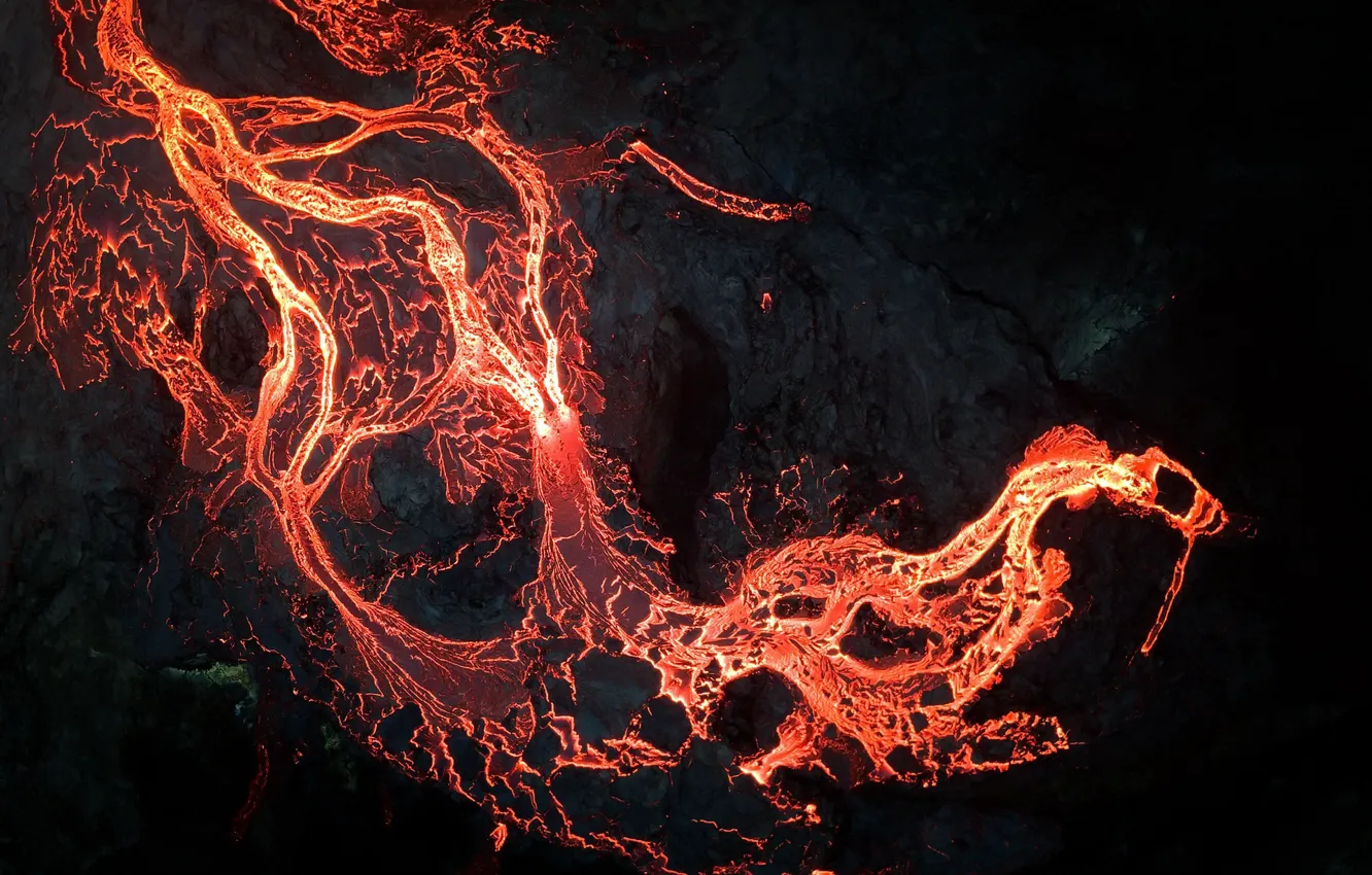 Wallpaper nature, the volcano, lava images for desktop, section природа ...