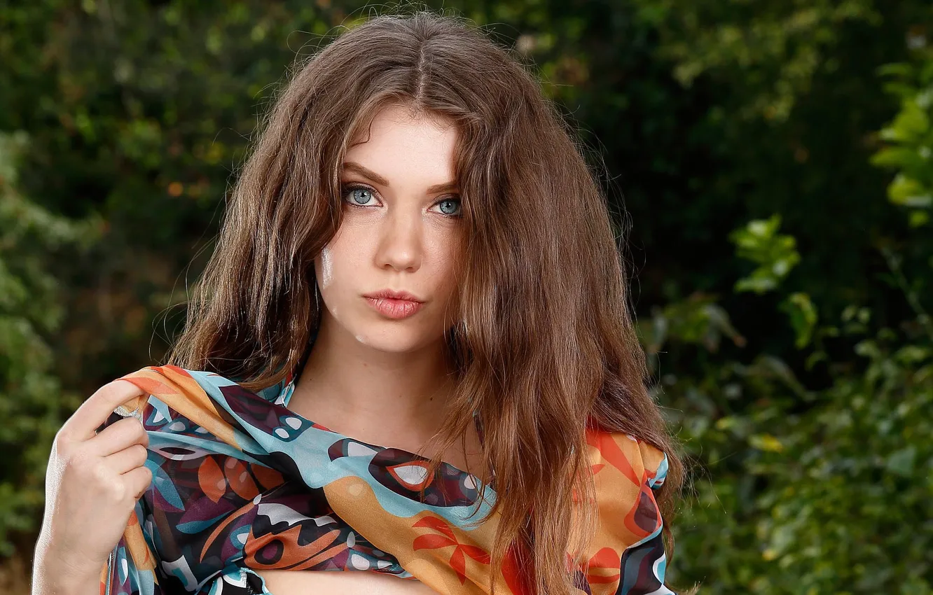 Wallpaper model, close up, looking at camera, Elena Koshka, Woman ...