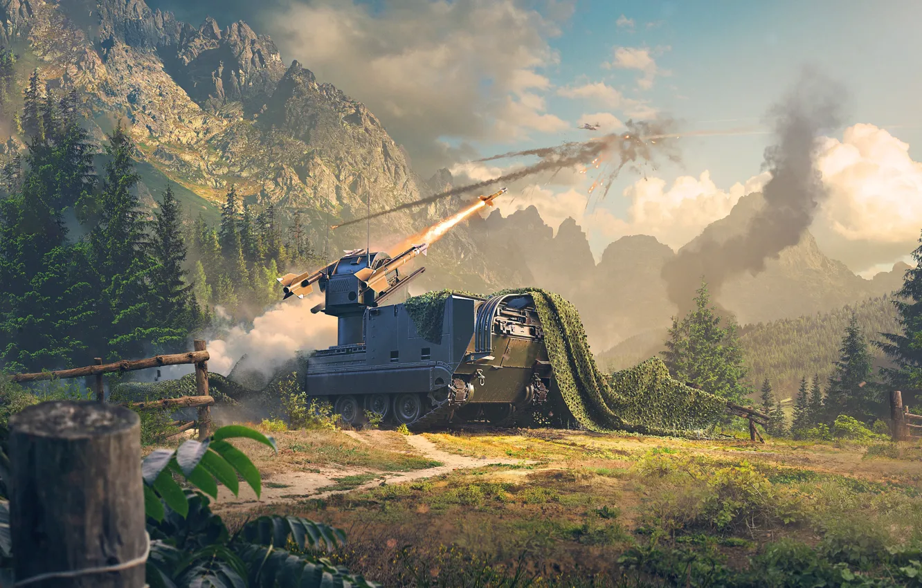 Wallpaper USA, War Thunder, SAM, MIM-72 Chaparral for mobile and ...