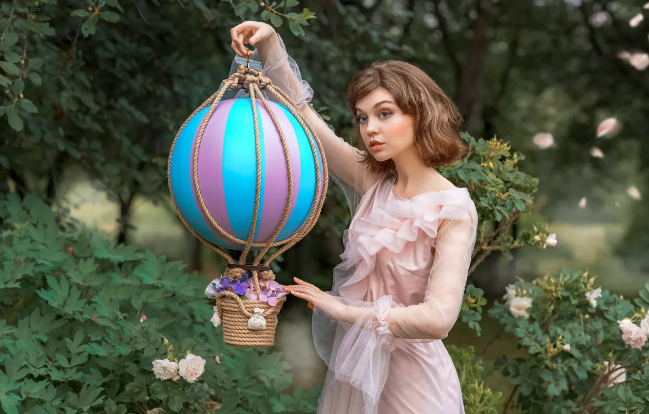 Wallpaper girl, hairstyle, Olga Pushkina, Yuri Zakharov for mobile and ...