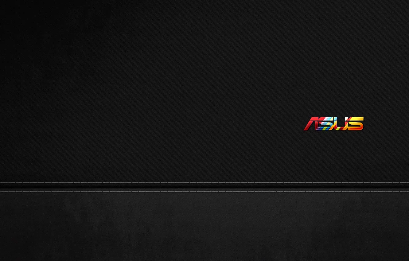 Wallpaper rainbow, Logo, Logo, ASUS, line, Digital Art, black and gray ...