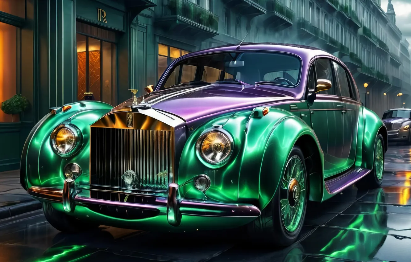 Wallpaper machine, the city, green machine for mobile and desktop ...