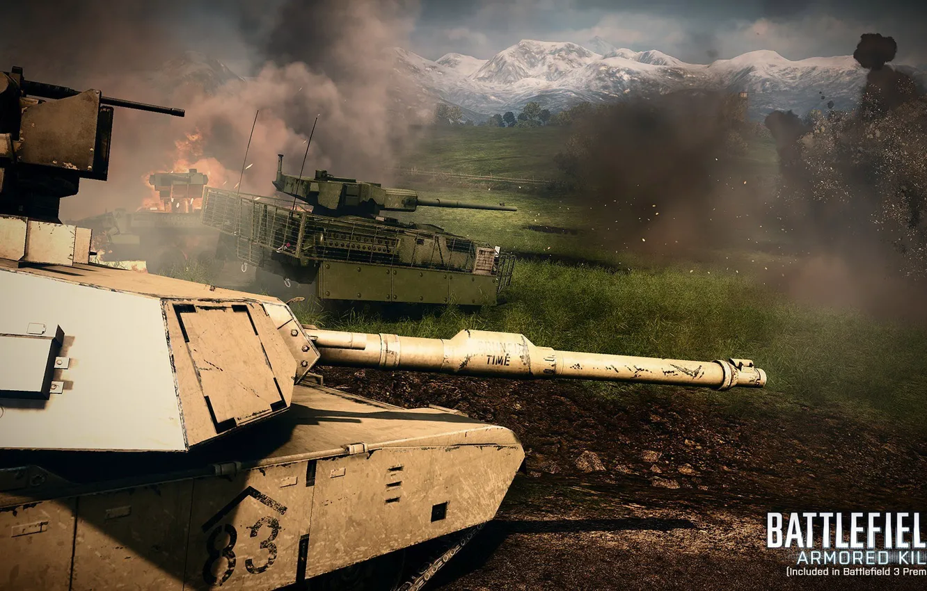 Wallpaper field, tank, battlefield, kill, armored images for desktop ...