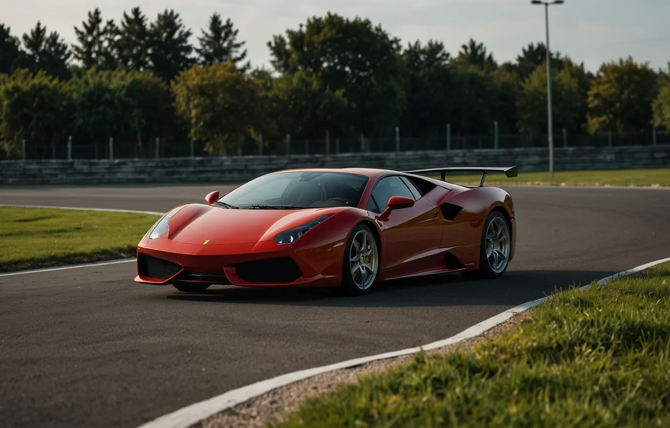 Wallpaper car, Ferrari, art for mobile and desktop, section ии арт ...