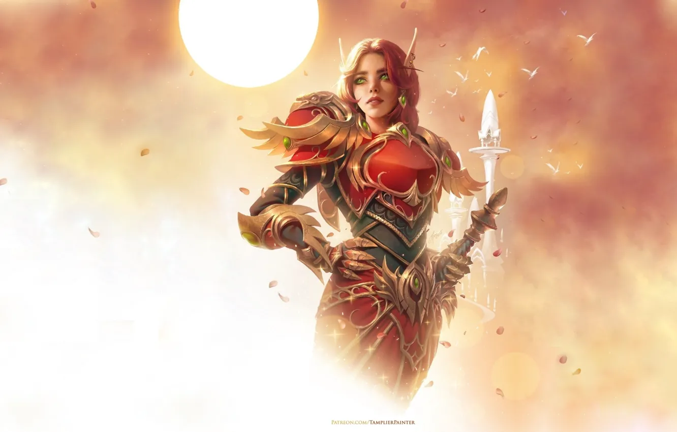 Wallpaper World Of Warcraft, The blood elf, Blood elf, Dmitry Prozorov ...