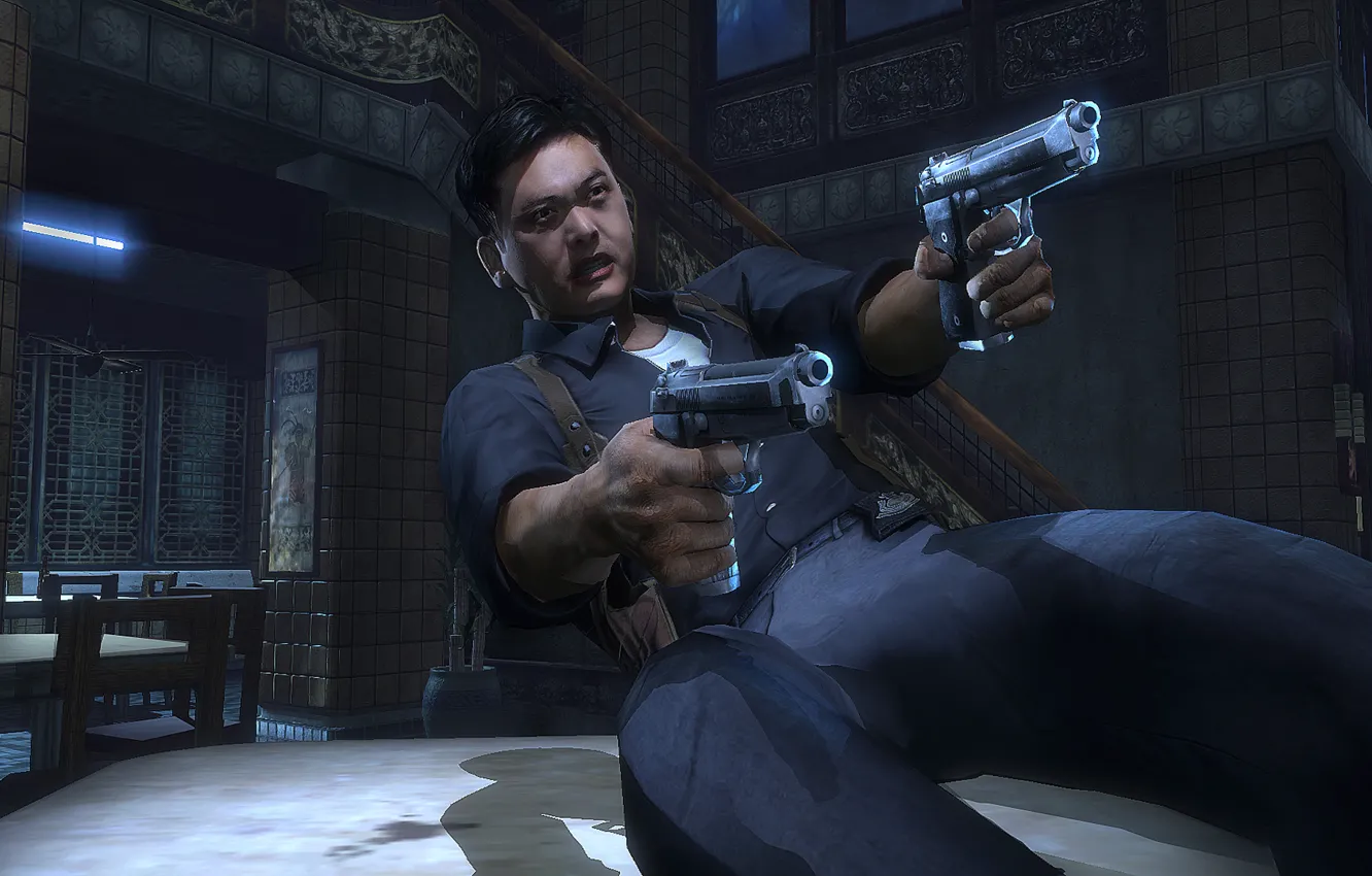 Wallpaper weapons, the game, flight., COP, Stranglehold for mobile and ...