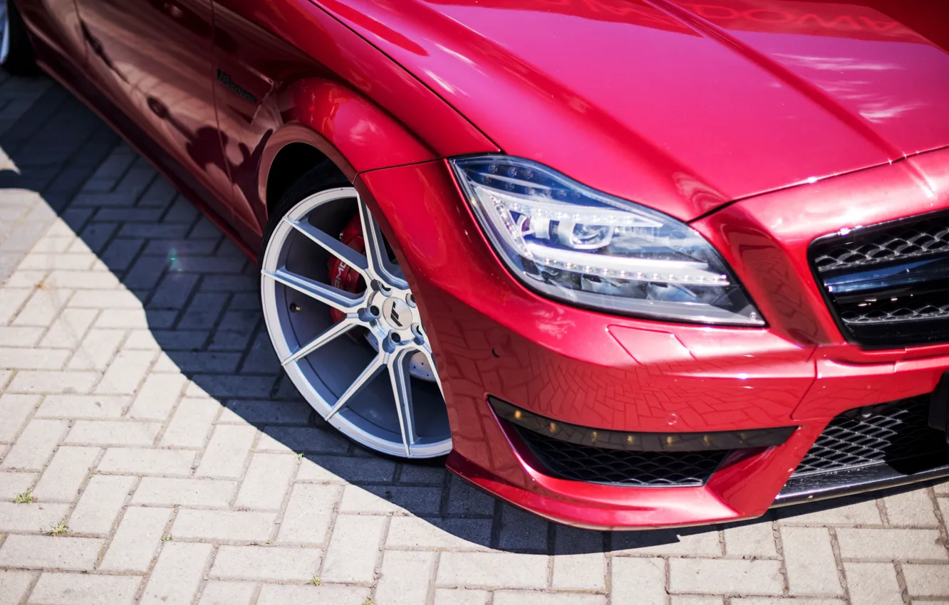 Wallpaper Mercedes, AMG, RED, W218, Sight, CLS 5.5, LED Light for ...