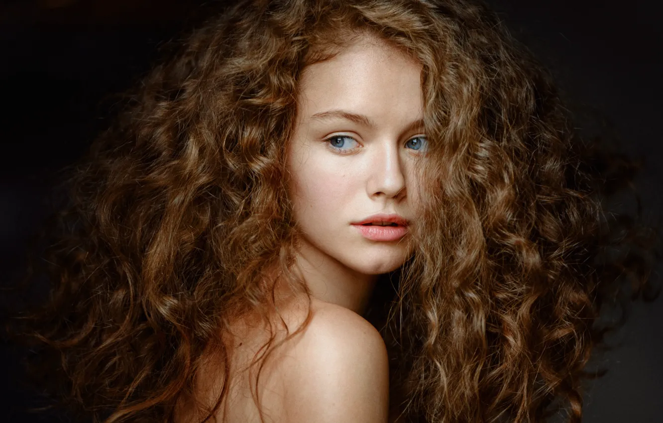 Wallpaper Girl Close Up Hair Portrait Beauty Curls George