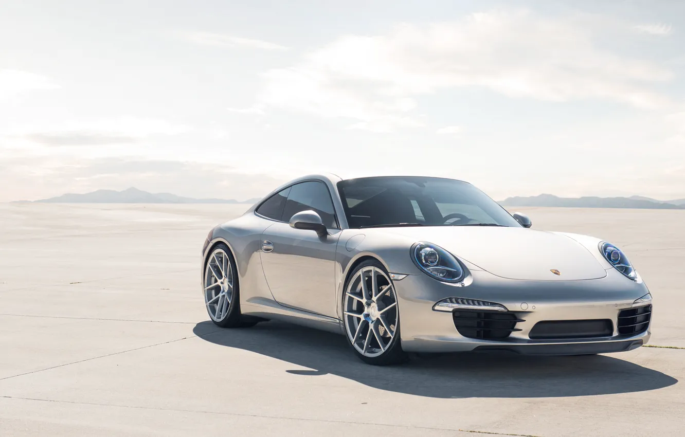 Wallpaper silver, porsche, front, carrera, 991 images for desktop ...