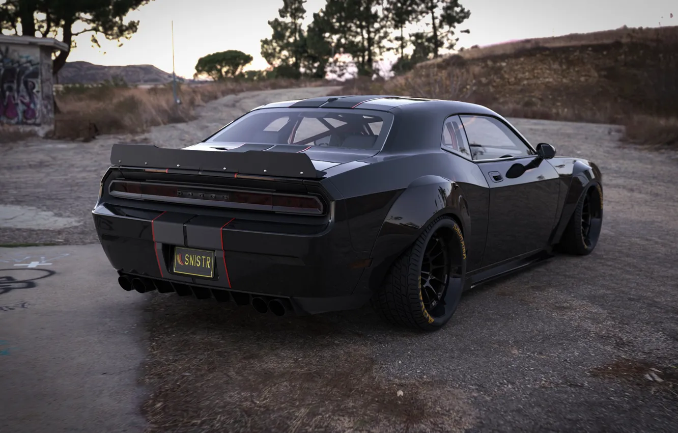 Wallpaper Concept, Auto, Black, Machine, Dodge, Challenger, Dodge ...