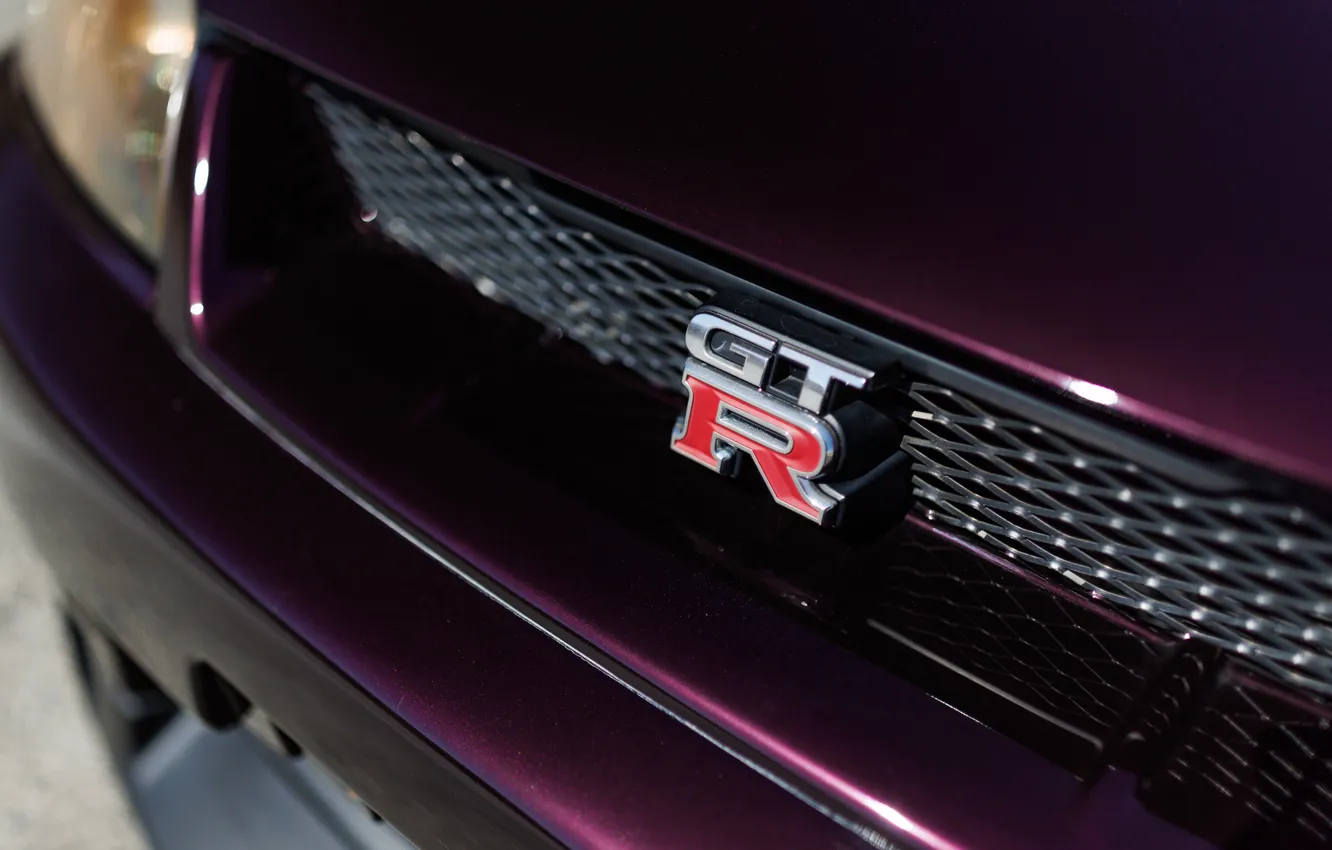 Wallpaper logo, Nissan, GT-R, Skyline, R33, Nissan Skyline GT-R, badge ...