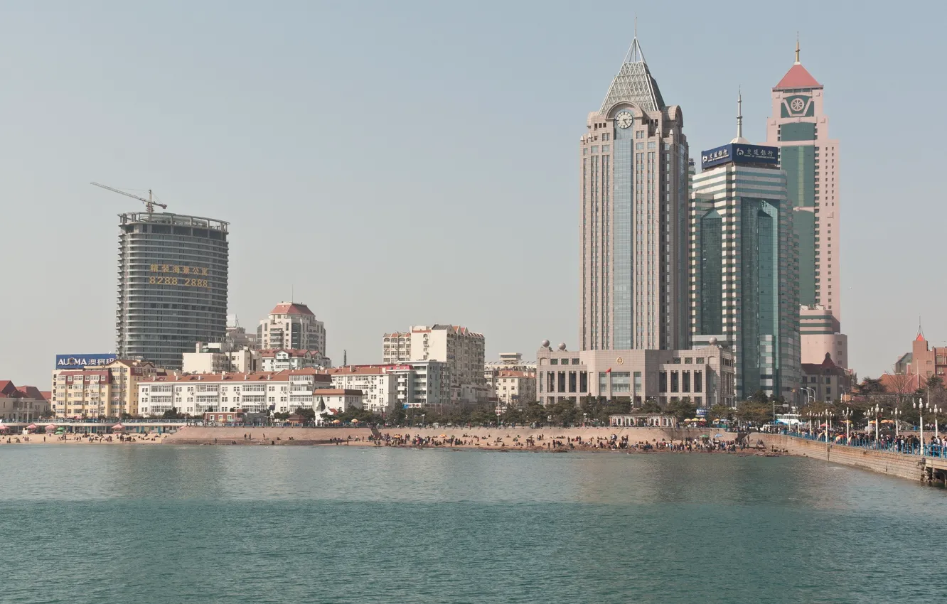 Wallpaper the city, China, building, Qingdao images for desktop ...