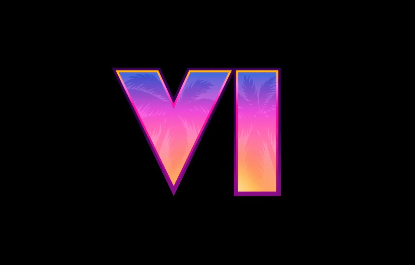 Wallpaper logo, logo, GTA 6, GTA VI, Grand Theft Auto VI, GTA 6, Rockstargames for mobile and ...