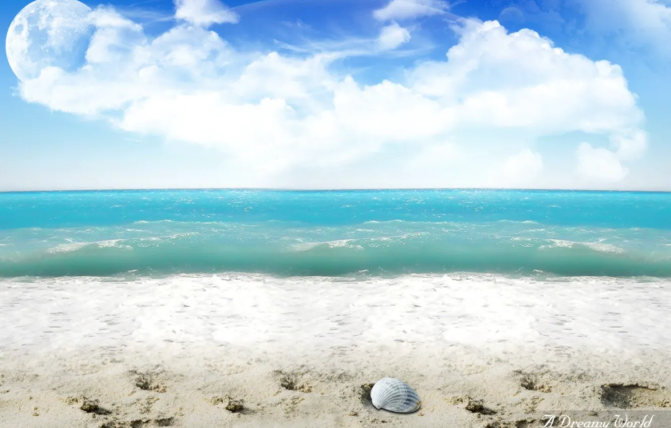 Wallpaper sand, wave, planet, Beach, treatment images for desktop ...