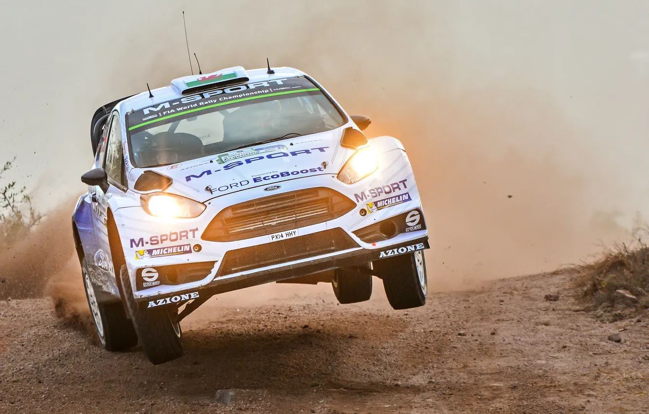 Wallpaper Ford, Dust, Jump, Ford, Lights, WRC, Rally, Rally for mobile ...