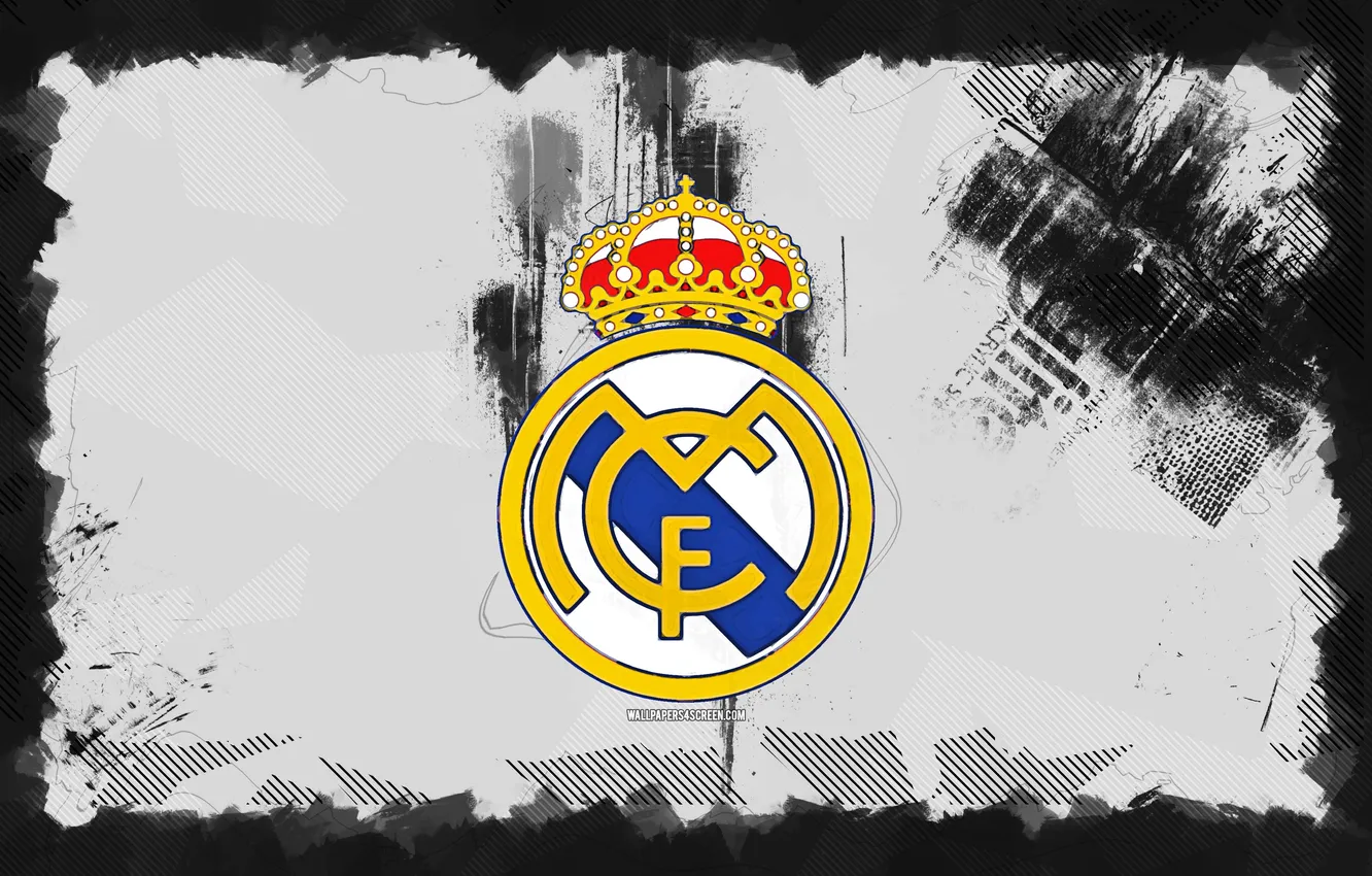 Wallpaper logo, football, Real Madrid, madridista, La Liga, Hala Madrid ...