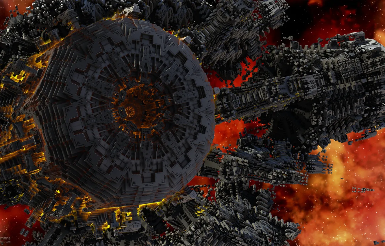 Wallpaper space, stars, spacecraft, vortex generator for mobile and ...