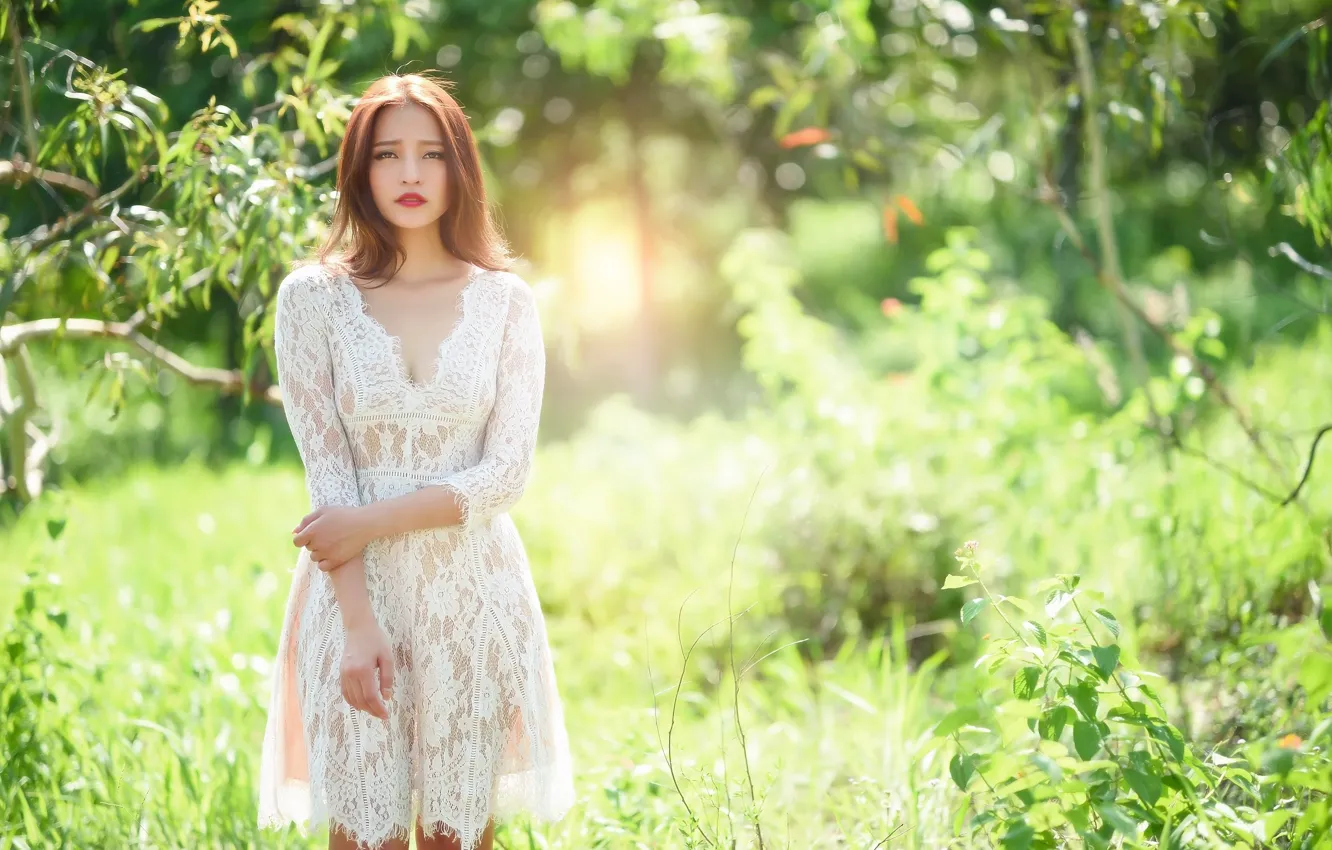 Wallpaper summer, girl, nature for mobile and desktop, section девушки ...