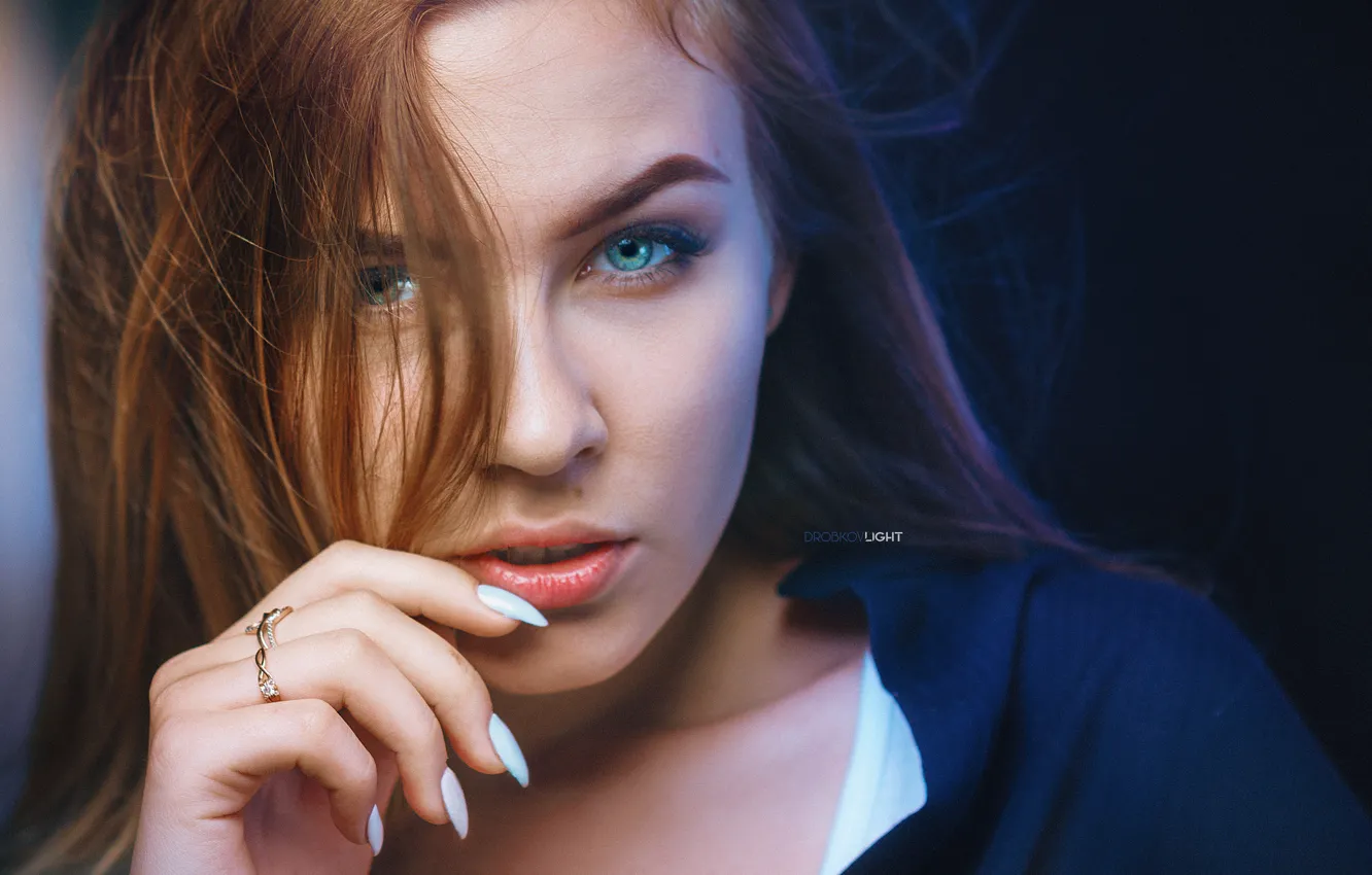 Wallpaper Look Portrait Girl Nails Alexander Drobkov Light Pauline