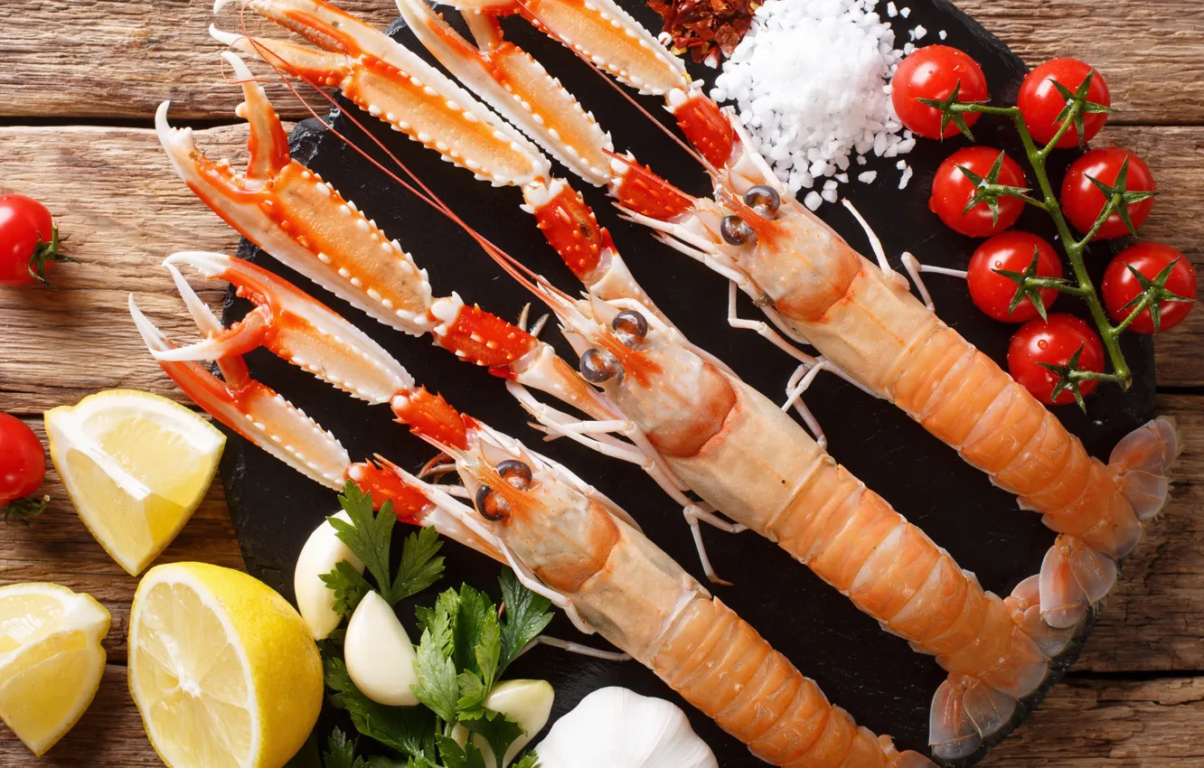 Wallpaper lemon, dish, seafood, crustaceans for mobile and desktop ...