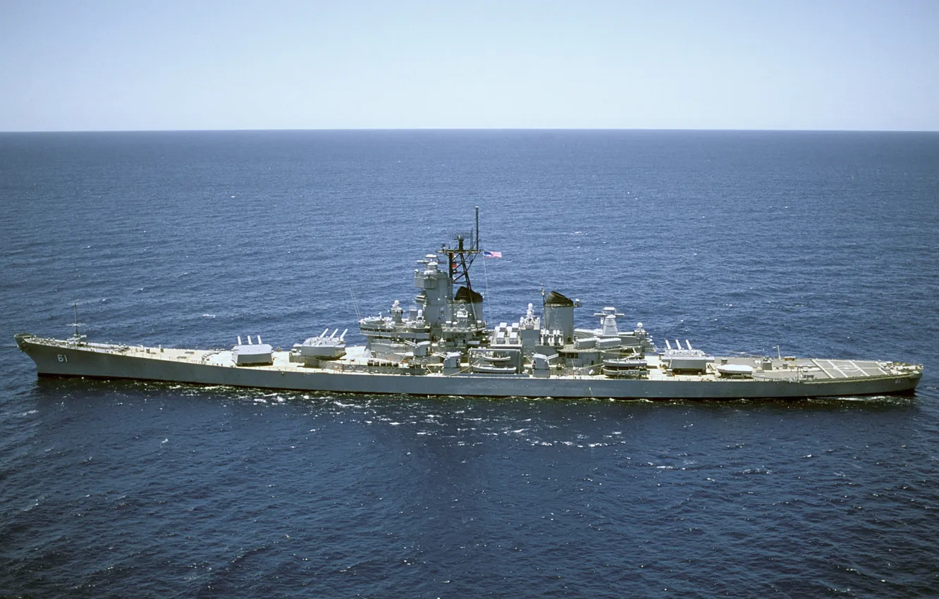 Wallpaper battleship, US NAVY, USS Iowa, BB-61 for mobile and desktop, section оружие ...