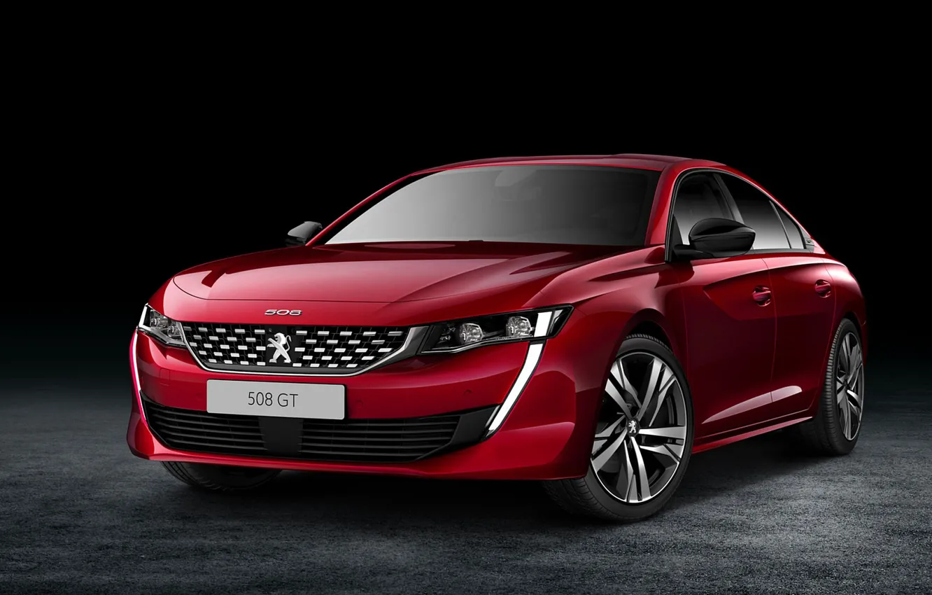 Wallpaper auto, background, red, Peugeot 508 GT in 2019 for mobile and ...