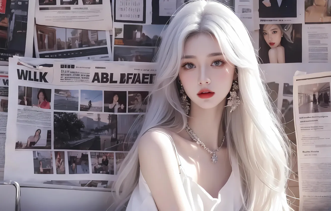 Wallpaper girl, women, AI Art for mobile and desktop, section ии арт ...