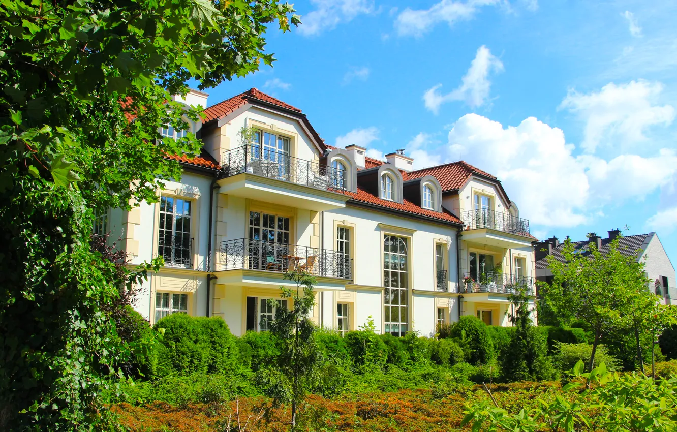 Wallpaper house, park, building for mobile and desktop, section пейзажи ...